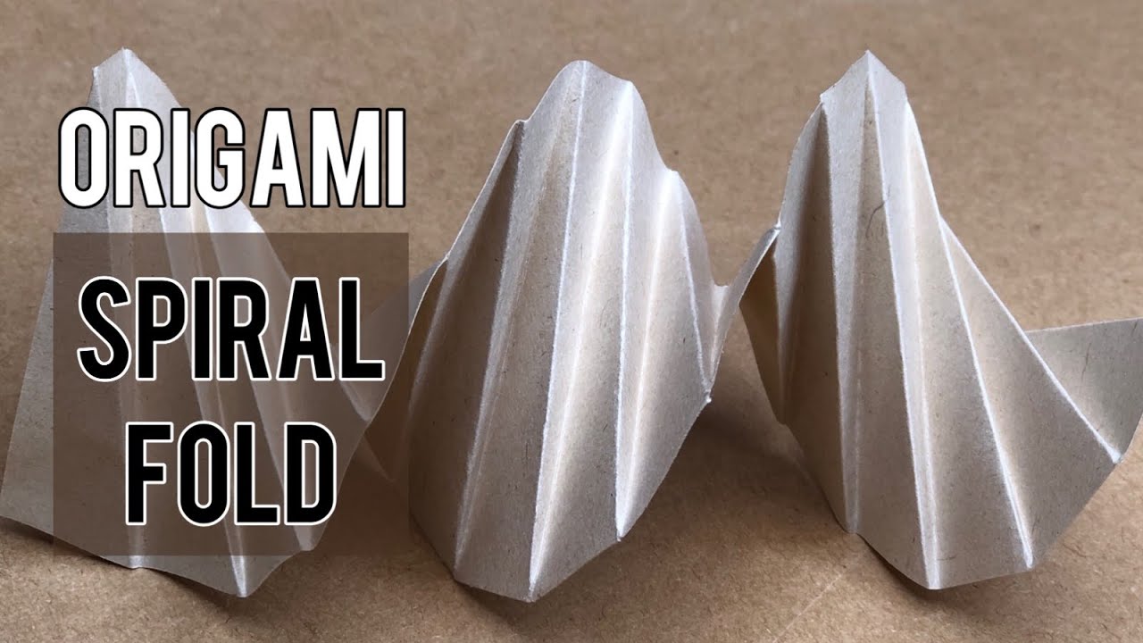 origami Spiral Fold آموزش اوریگامی چین مارپیچی - YouTube