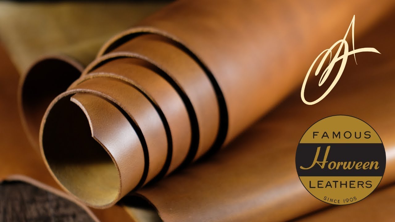 Horween Leather - Sunflower Cavalier 5-6oz (Limited) - YouTube