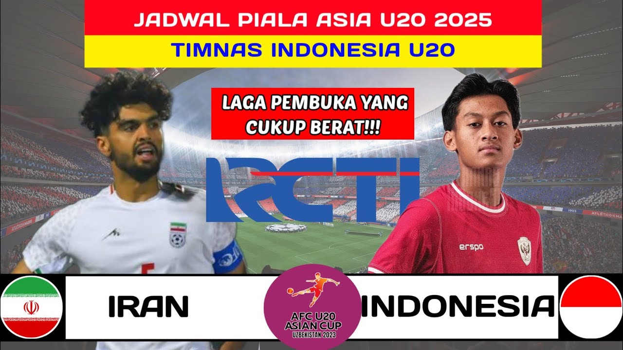 SEGERA DIMULAI!!! Jadwal Piala Asia U20 2025 - Timnas Indonesia vs Iran ...