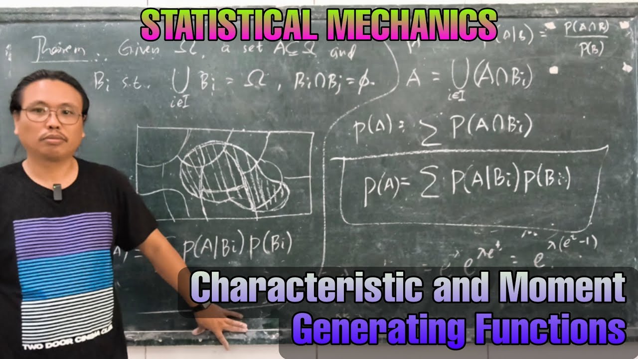Lec 06 (Statistical and Thermal Physics): Characteristic Function and Moment Generating Function ...