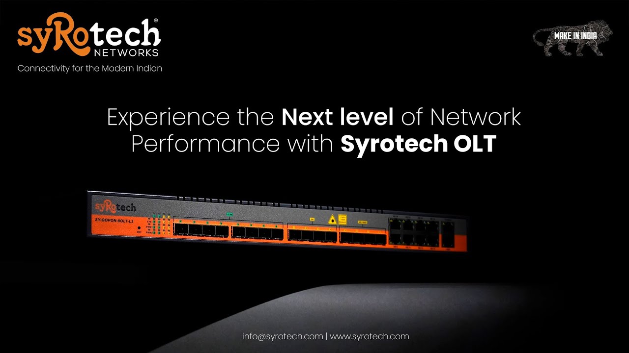 Syrotech G/EPON OLT: The Perfect Solution for Your FTTx Network - YouTube