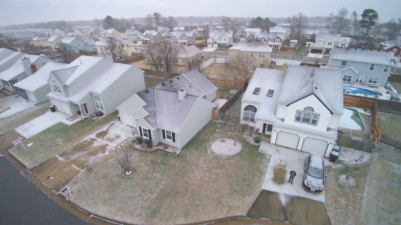 2018 Snow in Virginia beach - YouTube