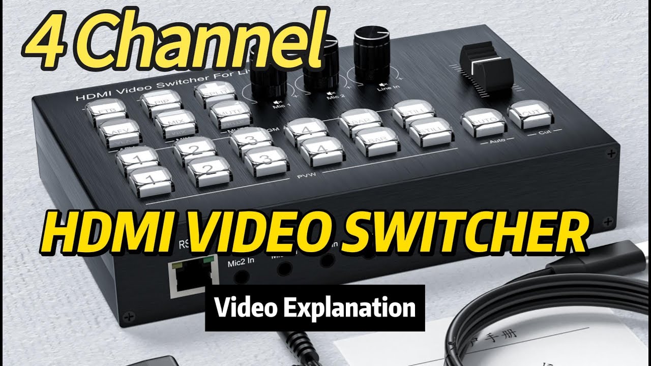 🔥 "ULTIMATE 4-CHANNEL HDMI LIVE SWITCHER! 🎥 One-Click Switching for PRO ...