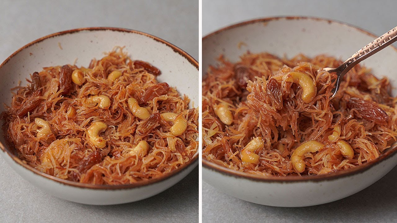Sweet Dry Vermicelli Recipe | Meethi Semiya Recipe | Meethi Seviyan ...
