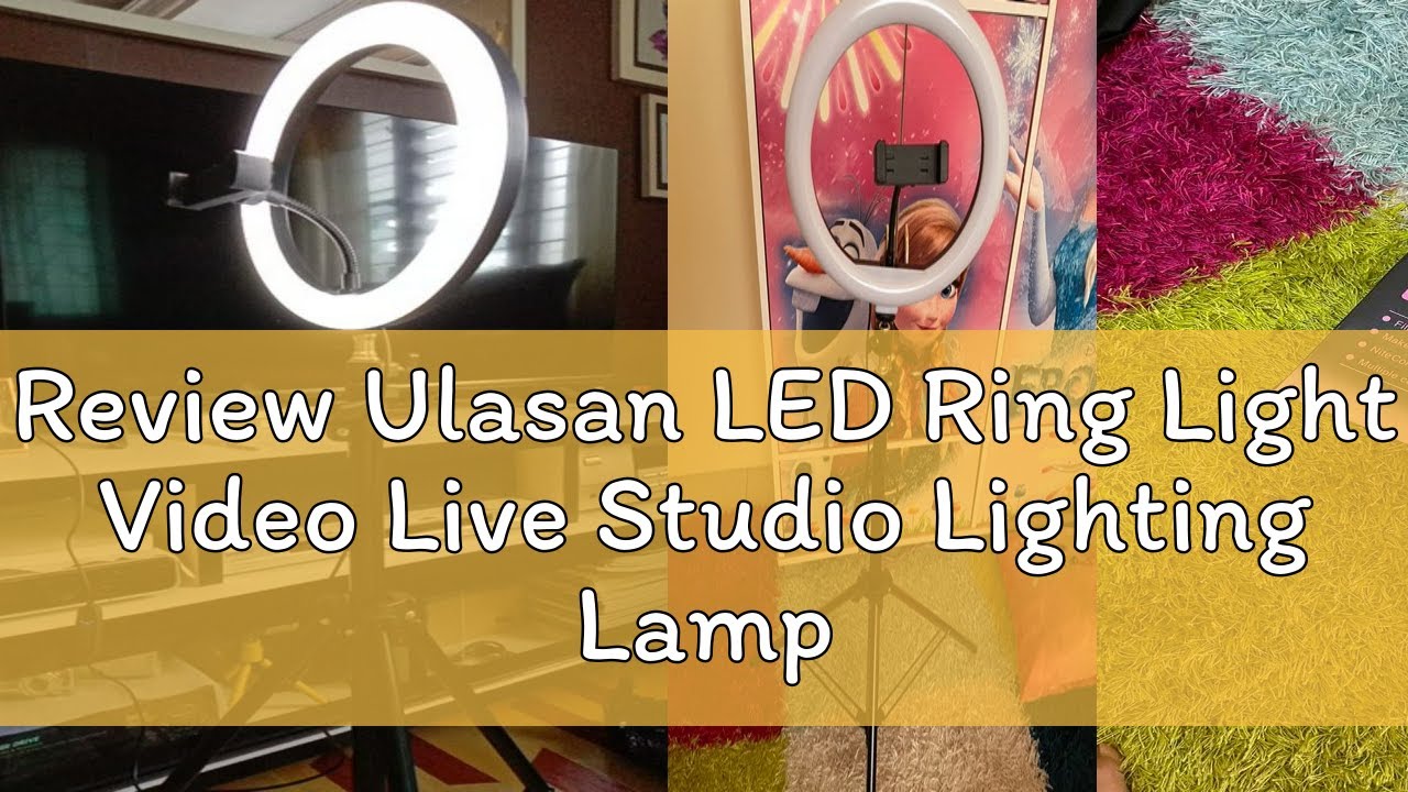 Review Ulasan LED Ring Light Video Live Studio Lighting Lampu With ...