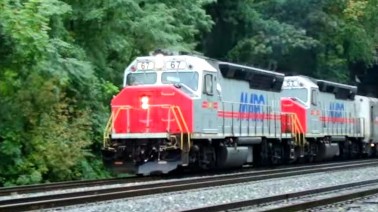 MARC GP40 Diesel Engines 67 & 57 Stop at St. Denis 9-11-09 - YouTube