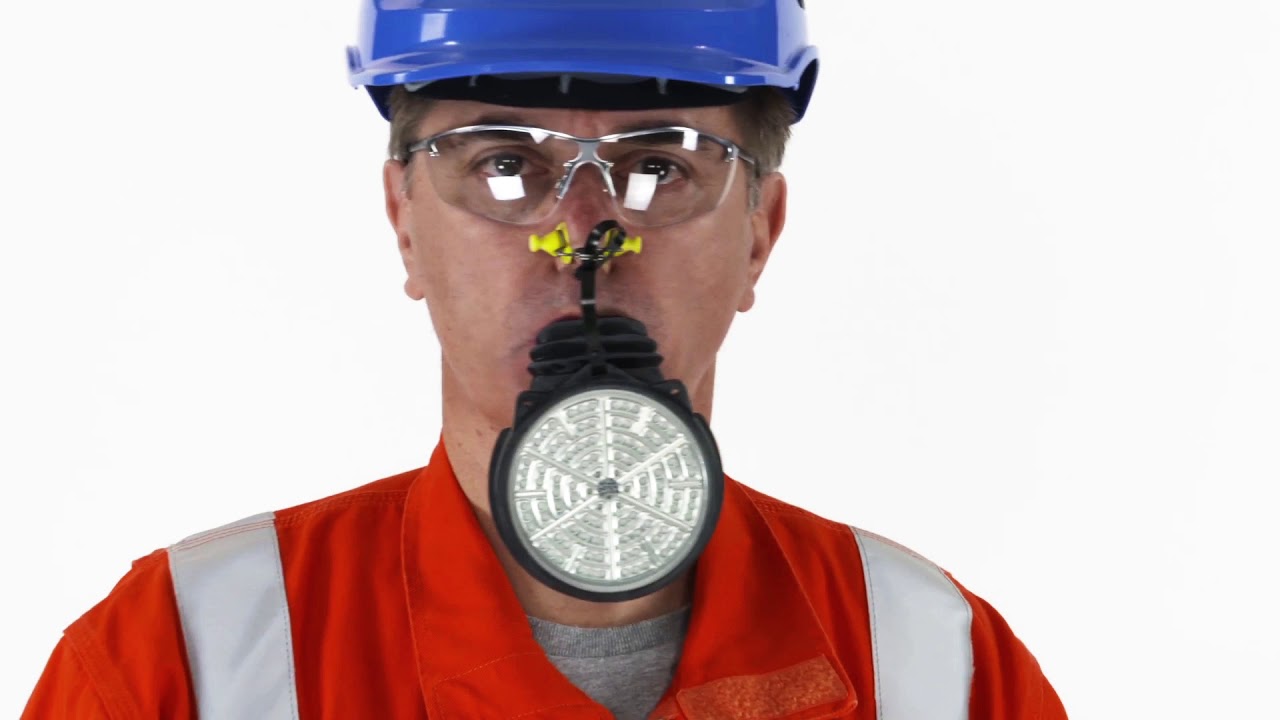 Donning a Dräger Parat Mask - YouTube