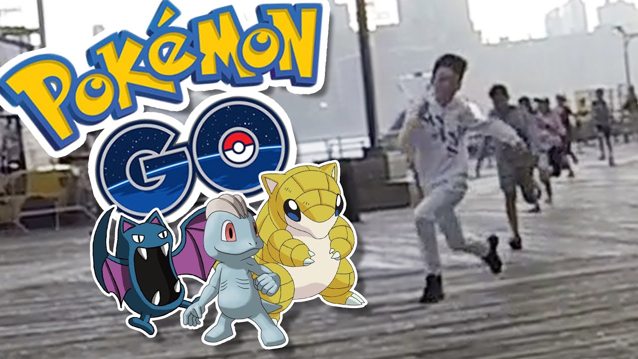 CAUGHT IN THE POURING RAIN!! | Pokémon GO in NYC - YouTube