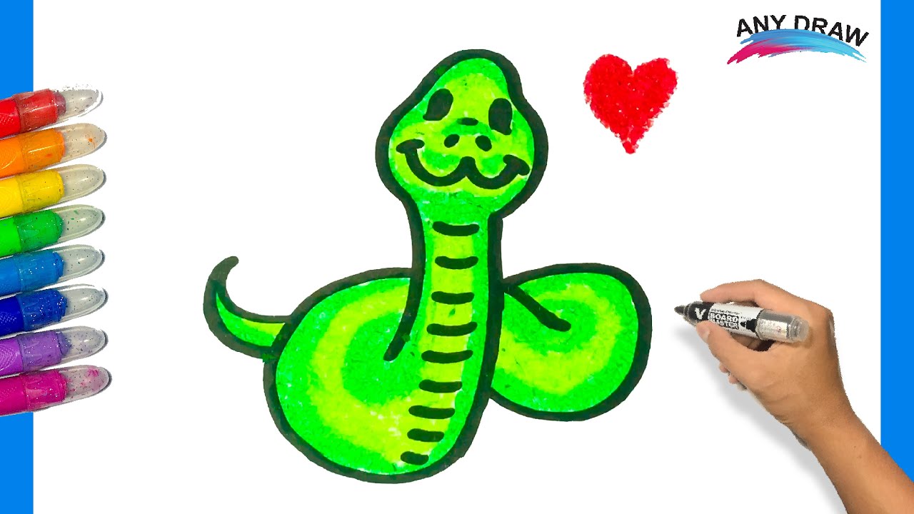 How to draw a Green Sneak | Easy drawings - YouTube