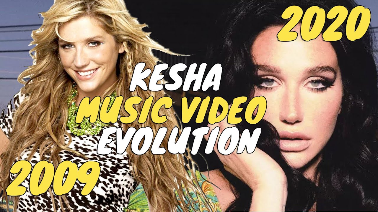 A EVOLUÇÃO DE KESHA (2009 - 2020) Antes e Depois Music Video Evolution ...