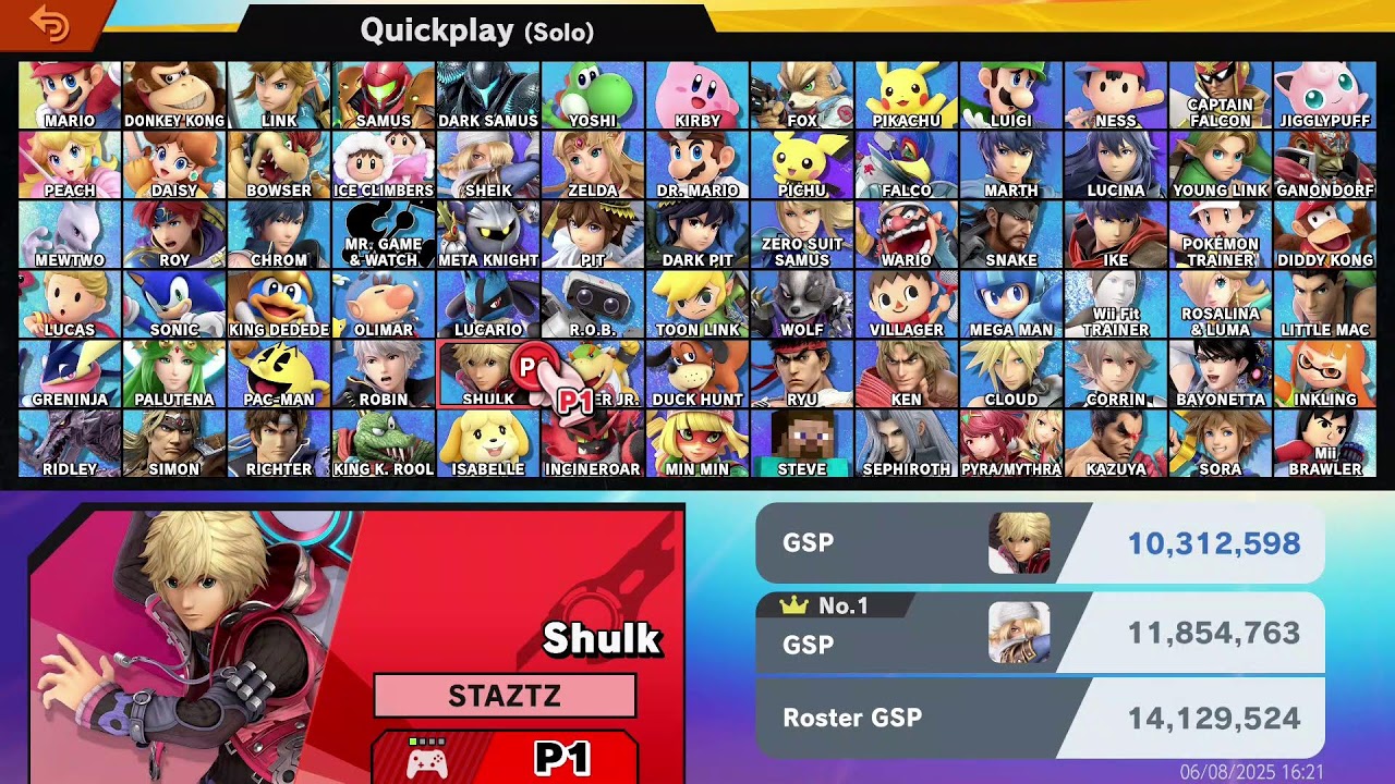 SUPER SMASH BROS GRINDING GSP - YouTube