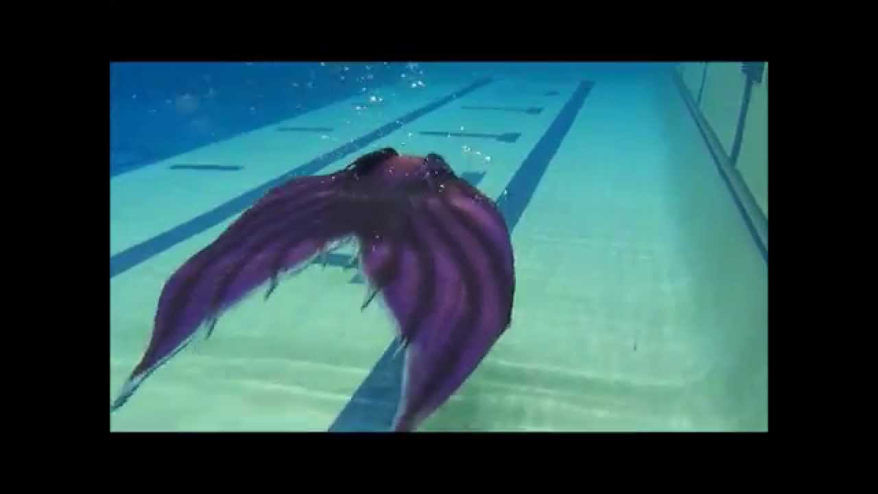 Mermaid Marla's New Tail Practice Swim 3/19/15 - YouTube