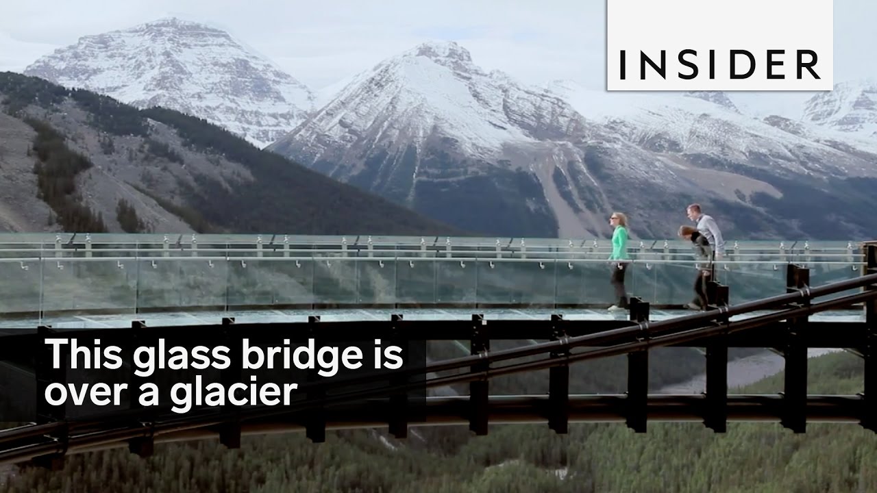 This glass bridge takes you 918-feet over a glacier-formed valley - YouTube
