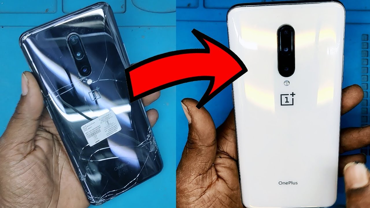 Oneplus 7pro Back Glass Replacement | How To Replace The Back Glass ...