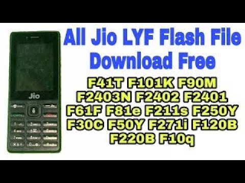 ALL JIO PHONES FLASH FILE ONE CLICK DOWNLOAD - YouTube