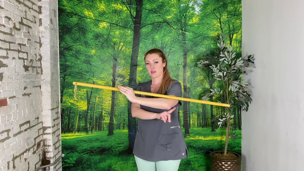 Shoulder Mobility Training with a Broom Handle - YouTube