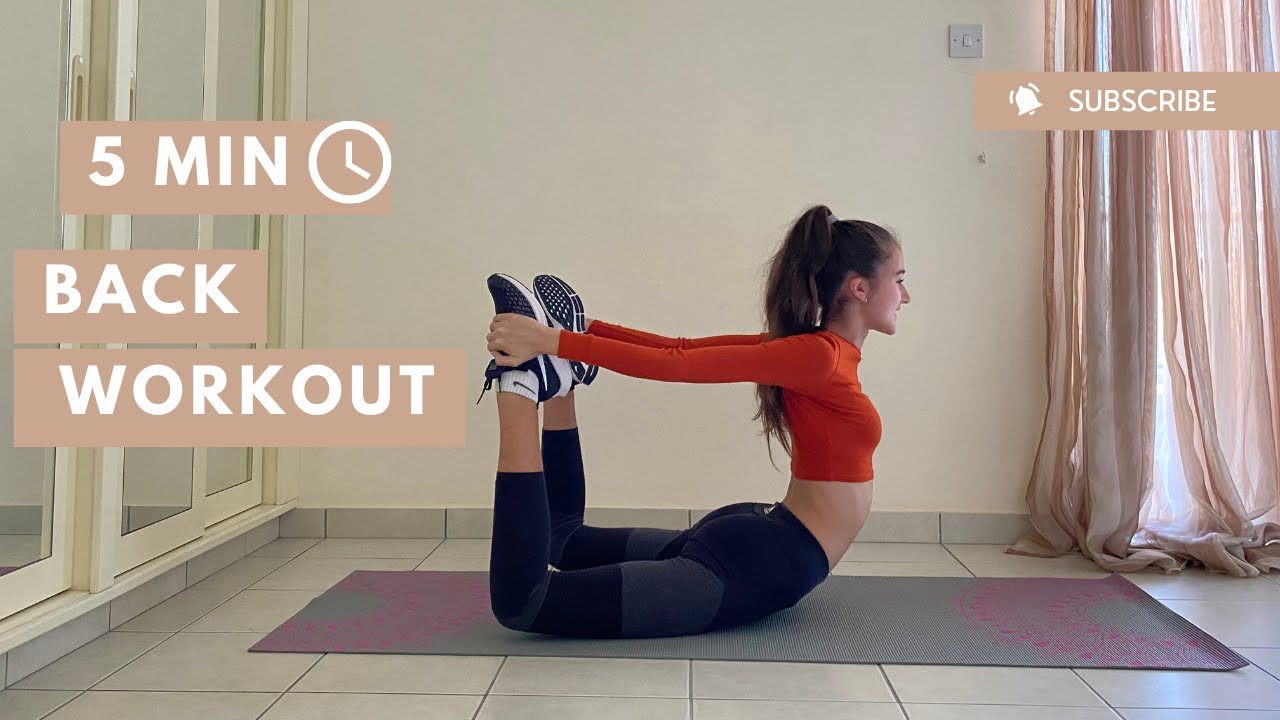5 MIN BACK WORKOUT - YouTube