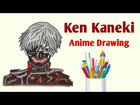 Anime Drawing Ken Kaneki | Step by Step | Easy Anime Drawing | Tokyo ghoul | Ultra Instinct Drawing💥