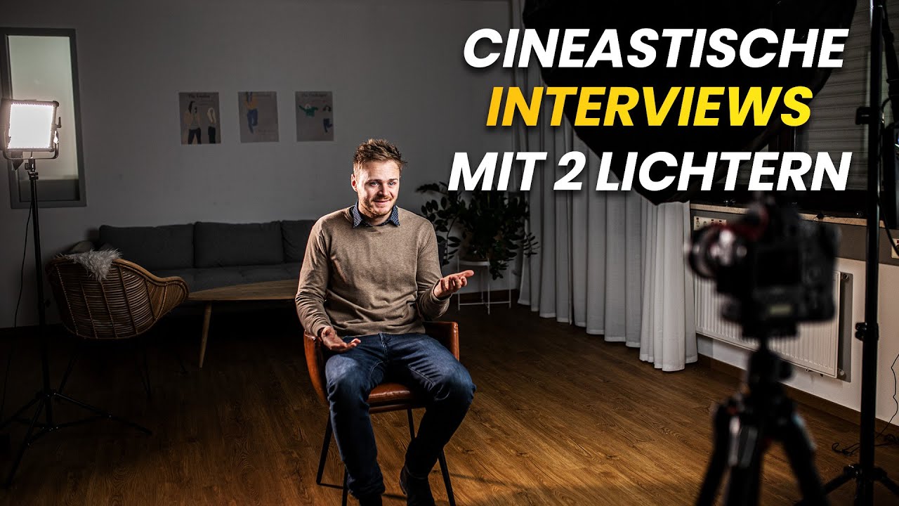 Cinematic Interview Setup - mit nur zwei Lichtern! - YouTube