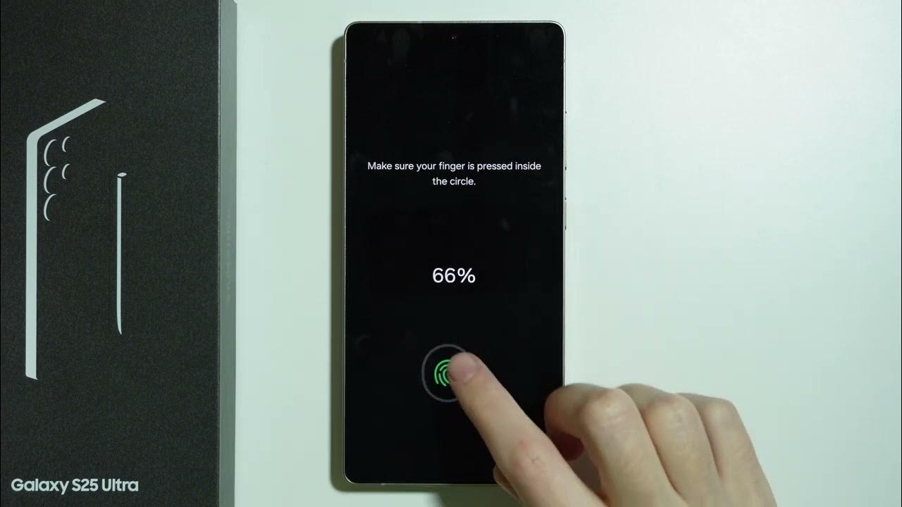 Samsung Galaxy S25 Ultra: How to Add Fingerprint (Set Up Fingerprint Sensor) - YouTube