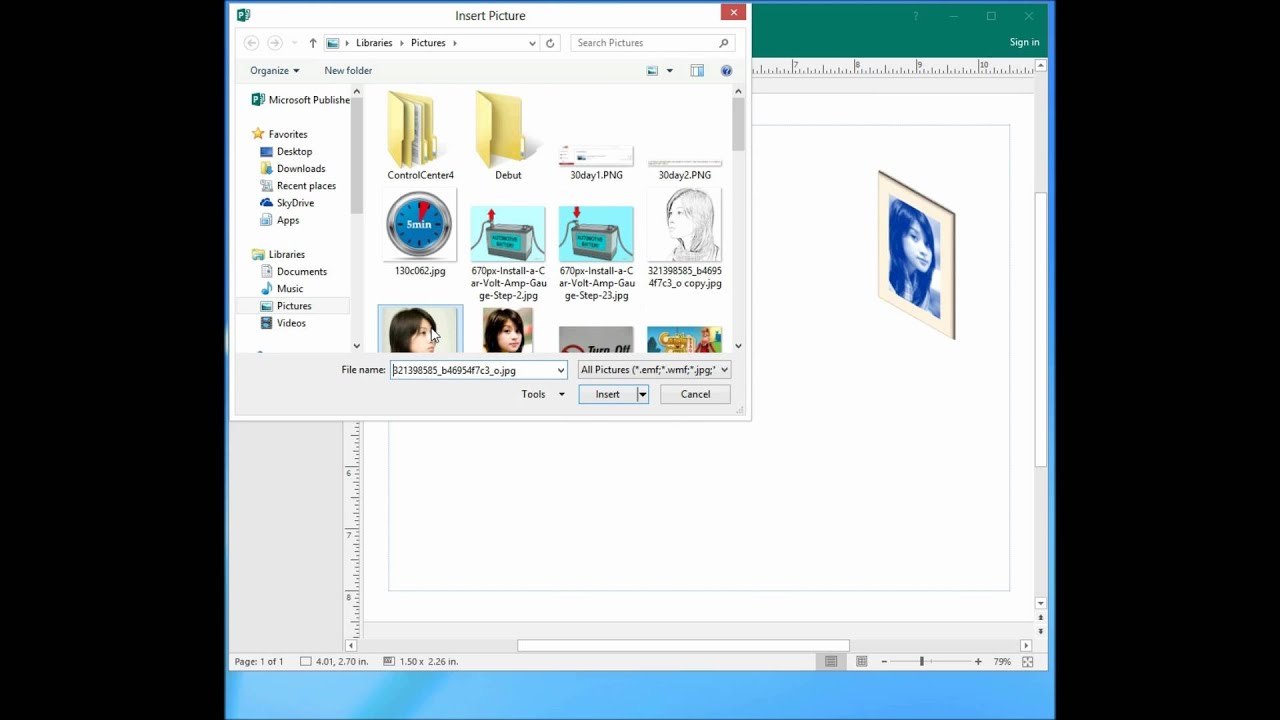 Microsoft publisher 2016 tutorial 05 - work with graphics - YouTube