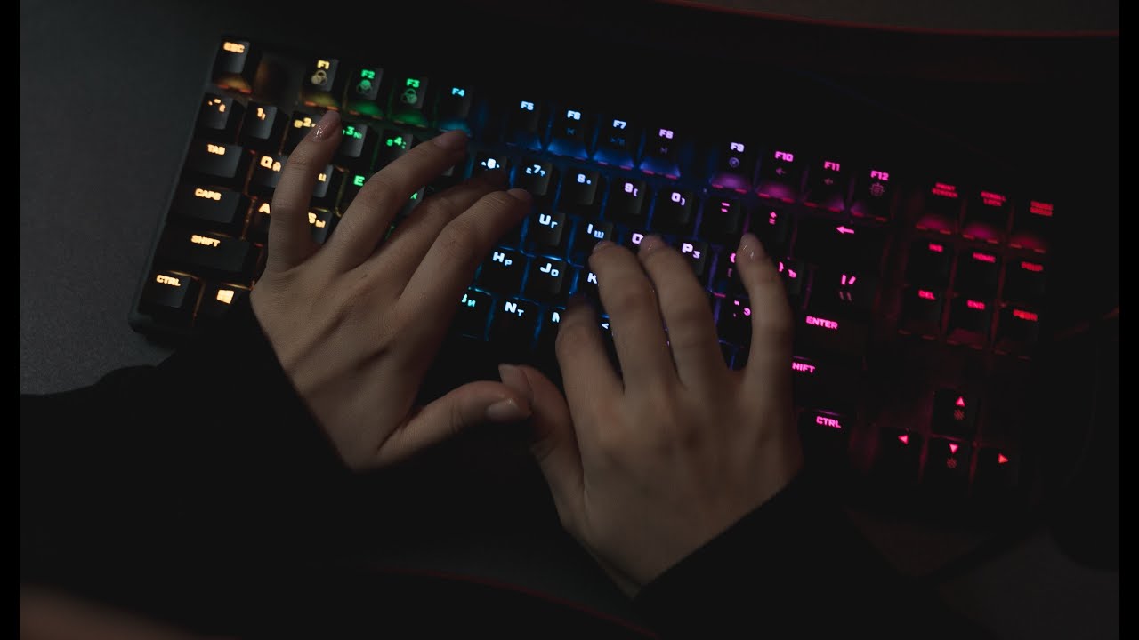 KEYBOARD PRESSING TAPPING ASMR SOUNDS 1 HOUR - YouTube