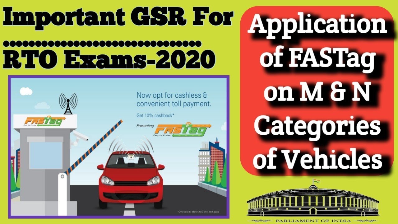 General Statutory Rules on FAStag I Regarding fitment of FASTag I For ...