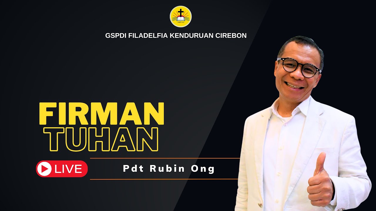 Ibadah Umum 1 (Pdt Rubin Ong) 29 Desember 2024 - GSPDI Filadelfia [Fila ...