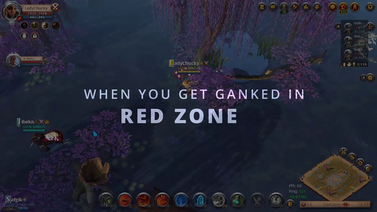 when you get ganked in red zone | Albion Online - YouTube