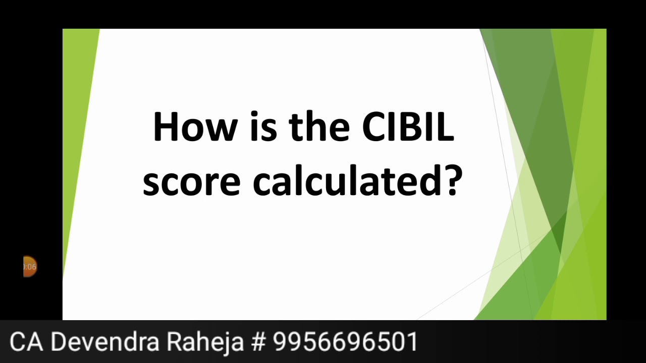 How cibil score is calculated | CIBIL score | how CIBIL score effect ...