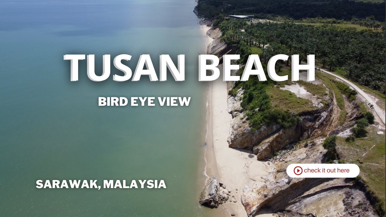 Tusan Beach In Malaysia Bird Eye View in 4K | DJI Mini 2 - YouTube