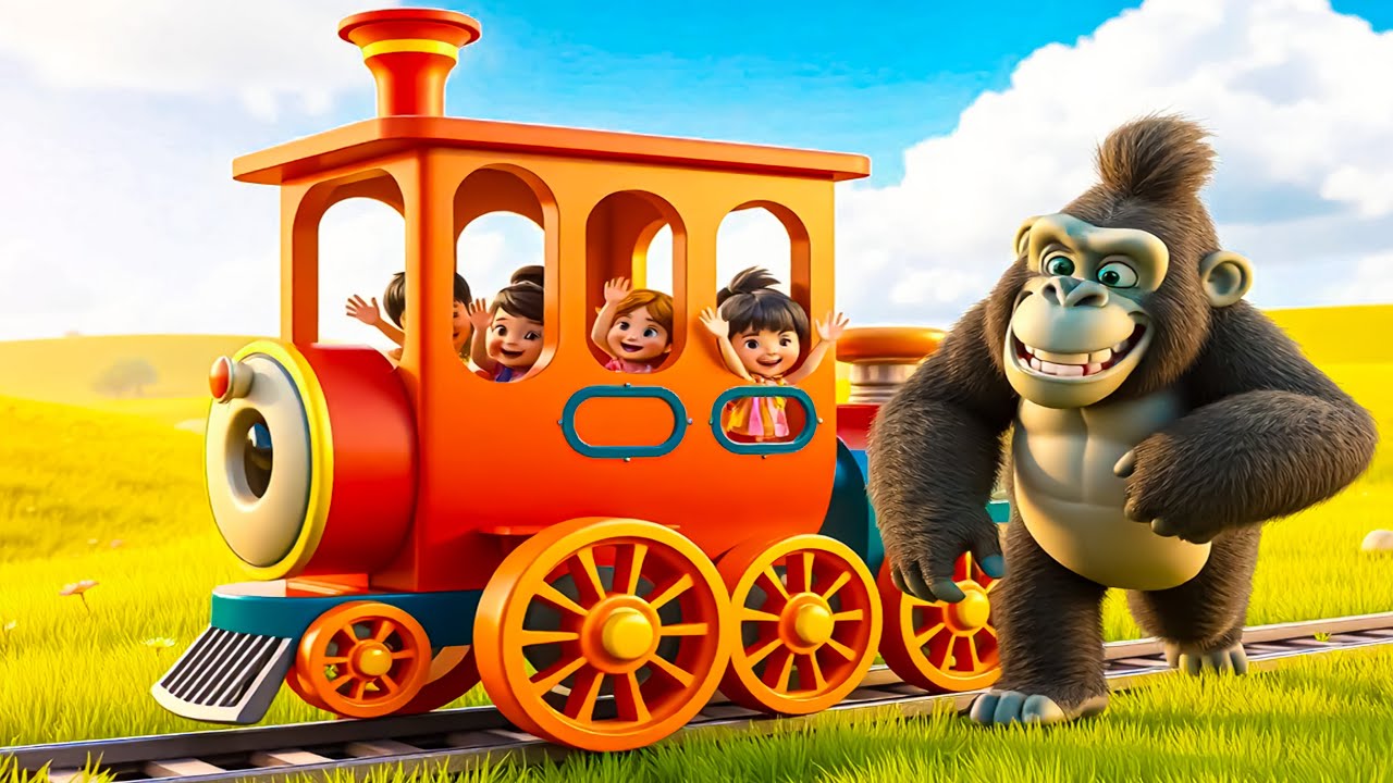 🚂 Wheels on the Train | Fun Nursery Rhyme for Kids | Sing-Along Songs 🎵 ...