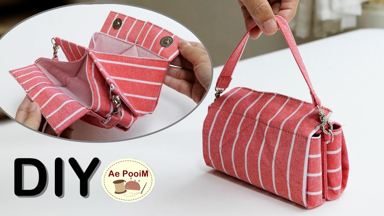 Easy Sewing Tutorial! A cute little pouch bag - YouTube