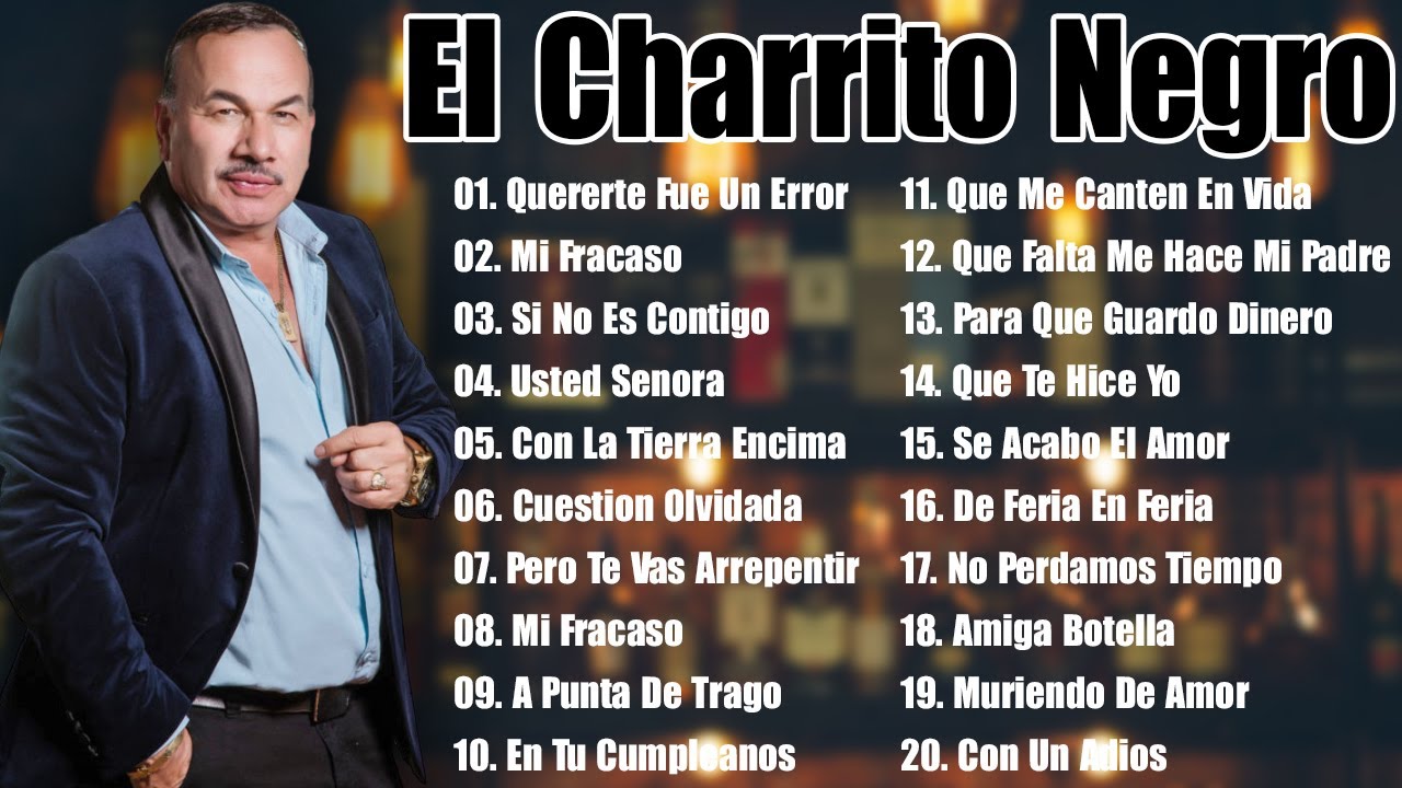 EL CHARRITO NEGRO EXITOS - Puros Vallenatos Romanticos Exitos - YouTube