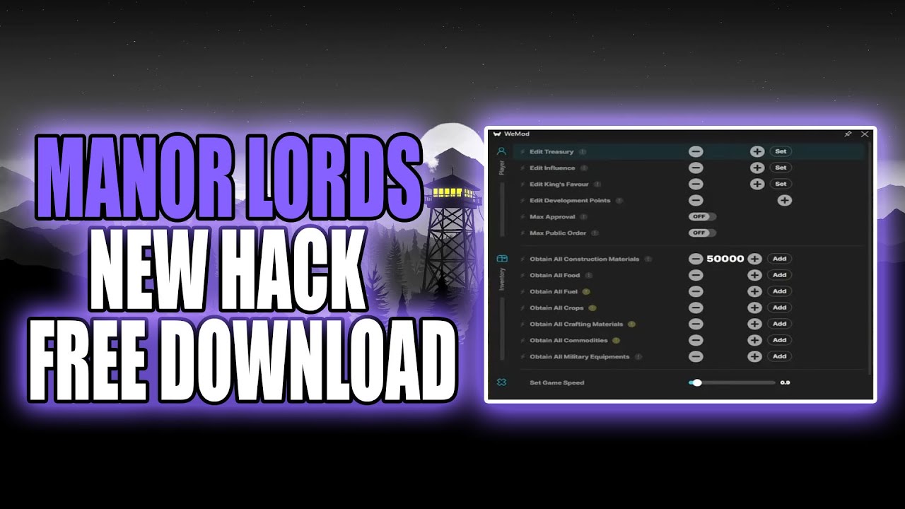 DOWNLOAD MANOR LORDS CHEAT FREE | MANOR LORDS MOD MENU CLIENT | MANOR LORDS HACK 2024 - YouTube