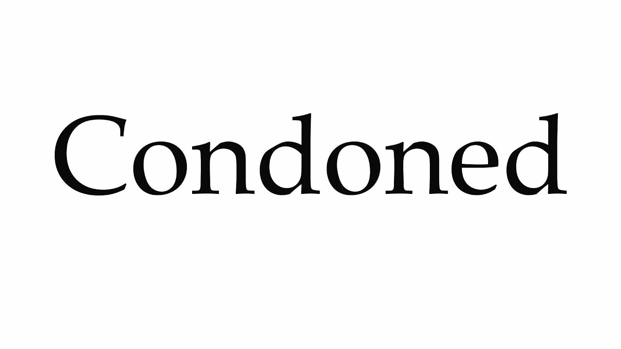 How to Pronounce Condoned - YouTube