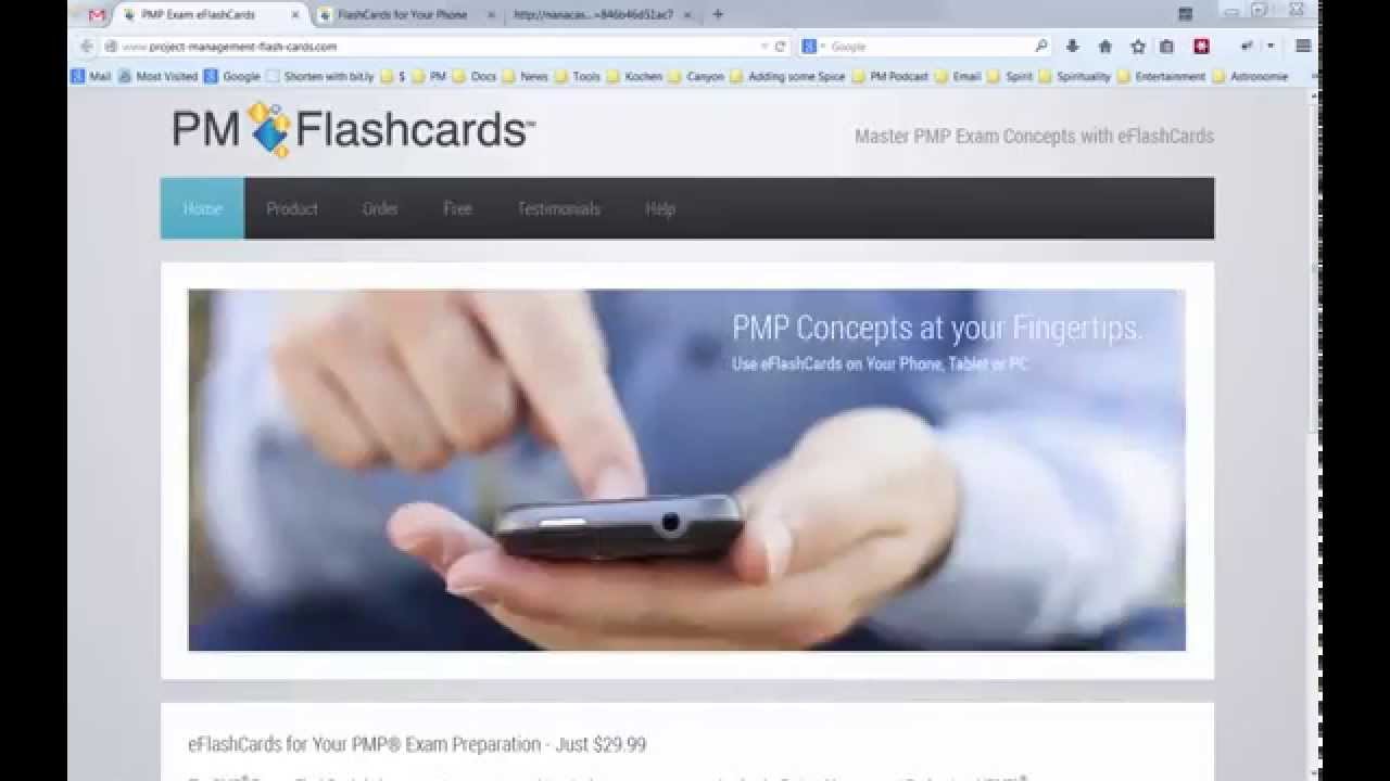 How to use Your PMP Exam eFlashCards on Android or iOS - YouTube