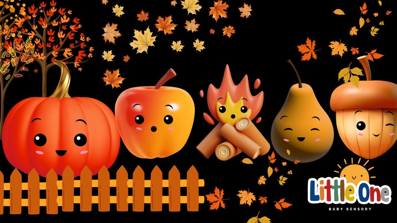 Dancing veggies -Dancing fruits- CUTE fall Animation - Baby Sensory ...