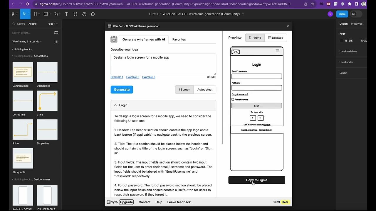 Create Wireframes using Figma plugin in a few seconds - YouTube