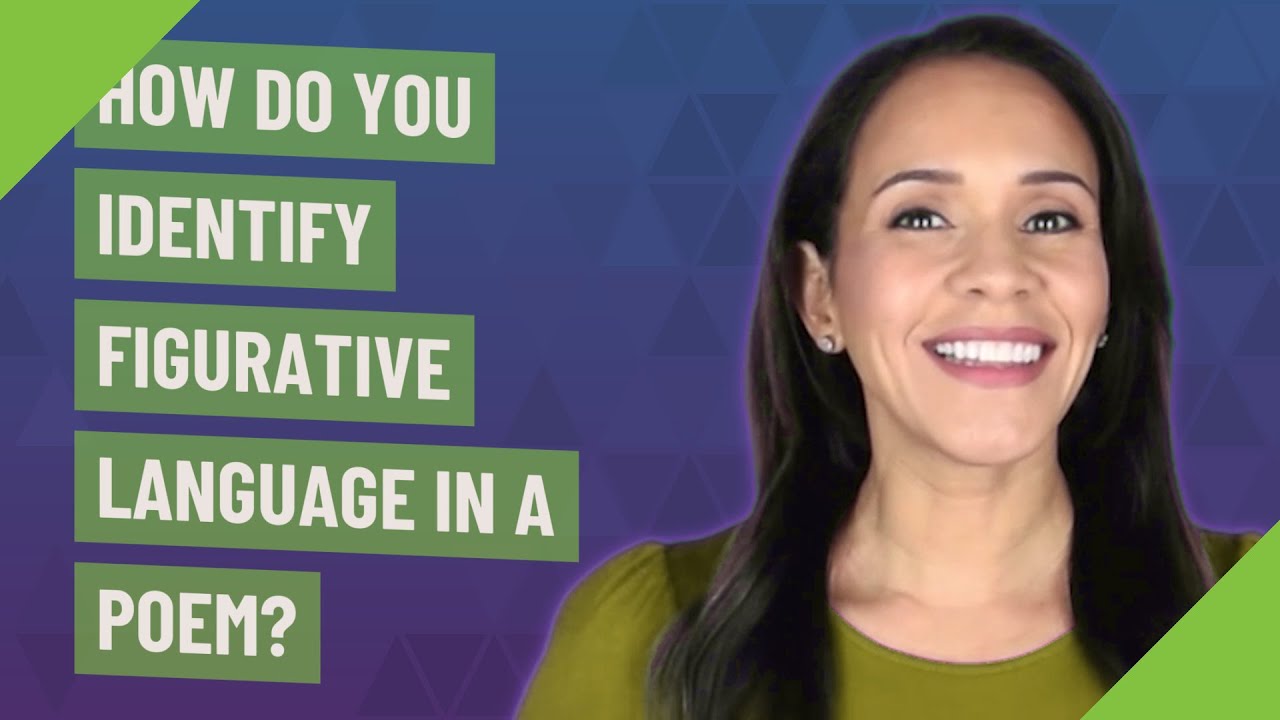 How do you identify figurative language in a poem? - YouTube