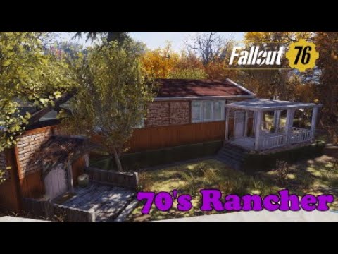 Fallout 76 Camp Build 70's Rancher Adventure/ Max Budget/ PSN - YouTube