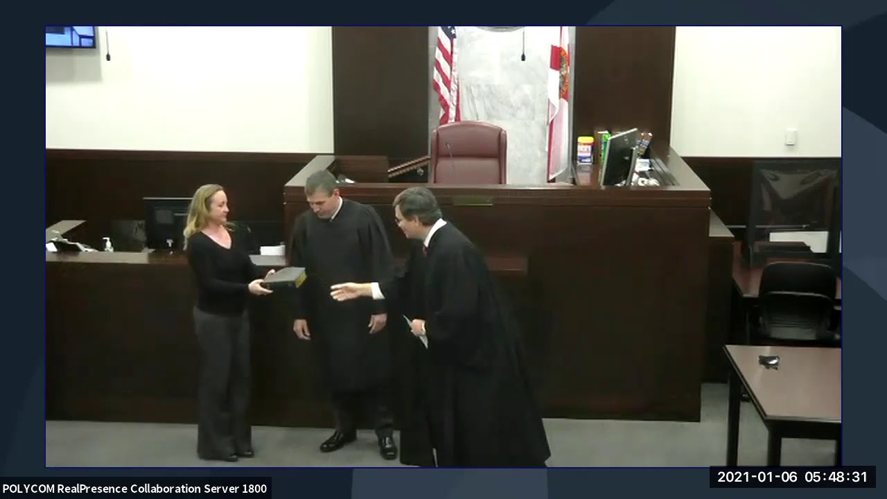 Judge William Dyer, Bay County, Swearing in Ceremony - YouTube