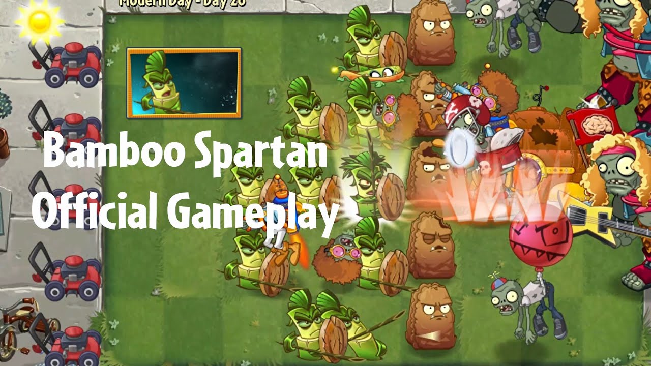 PvZ2 v10.5.1 - Bamboo Spartan Official Gameplay - YouTube