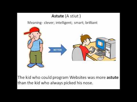 Learn English Vocabulary |Astute|Adjective| Ducksoup - YouTube