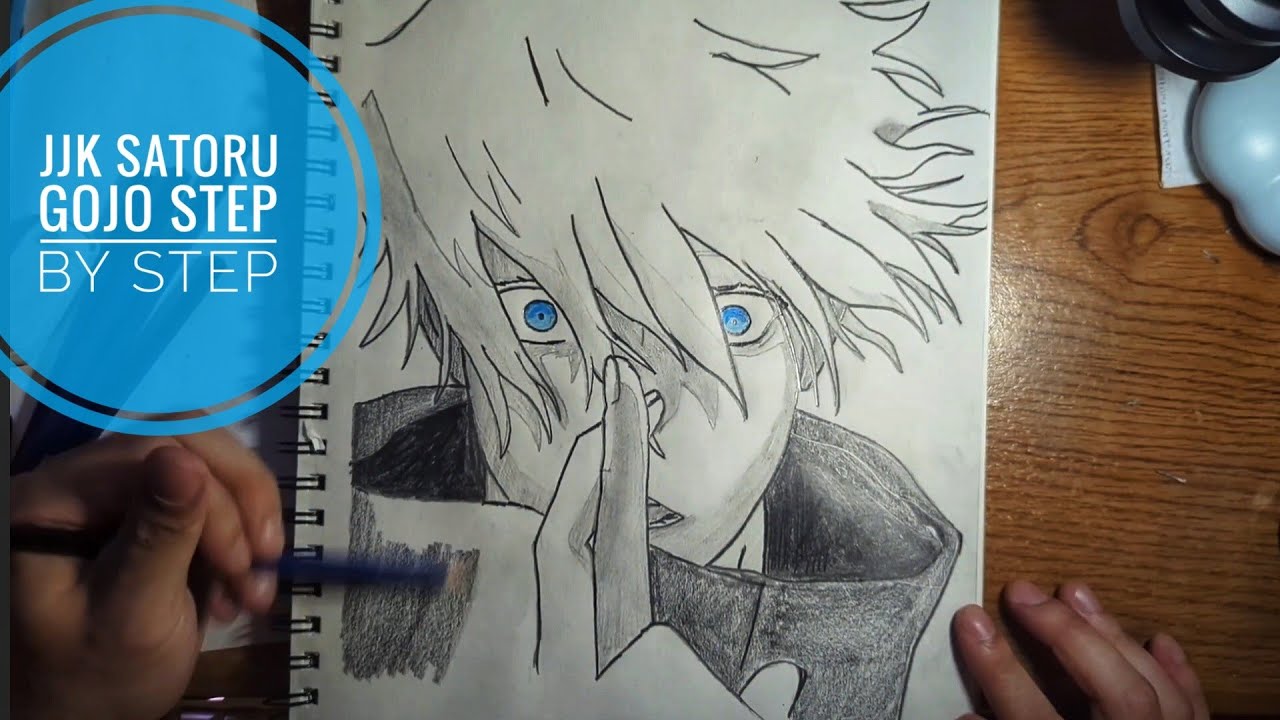 Jujutsu Kaisen (jjk) - How to draw Gojo Satoru Art Sketch Drawing ...
