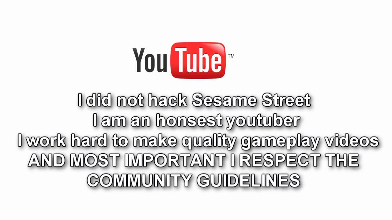 I DID NOT HACK SESAME STREET ! - YouTube