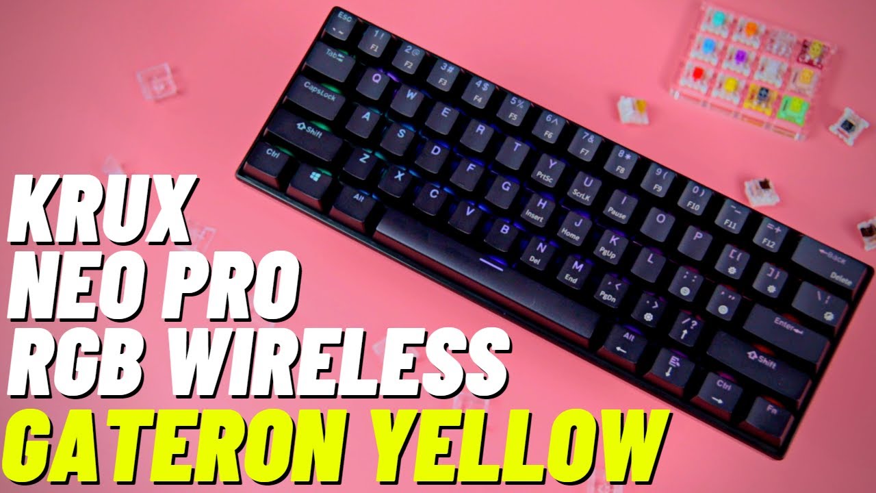 JESZCZE LEPSZA Neo Pro?! Krux Neo Pro RGB Wireless Gateron Yellow ...