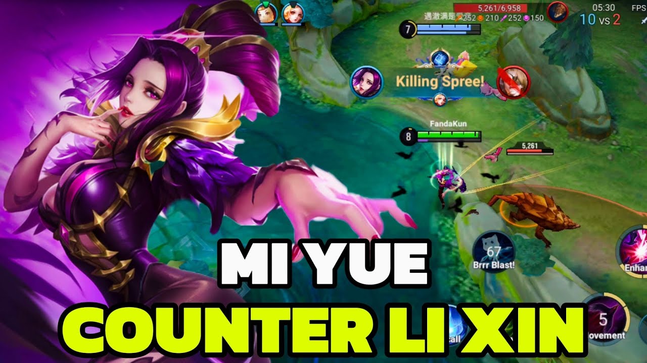 Mi Yue Gameplay in Clash Lane | Honor of Kings - YouTube