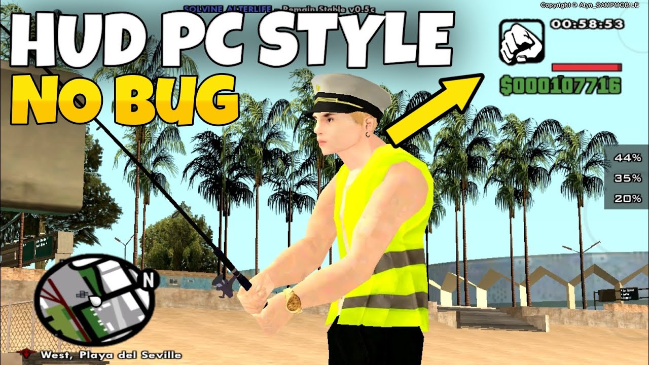 [SHARE] MOD HUD PC STYLE NO JAM SUPPORT GTA SAMP NO BUG || GTA : SAMP ...