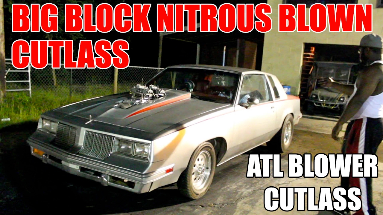 CRAZY BIG BLOCK NITROUS BLOWER CUTLASS!! - YouTube